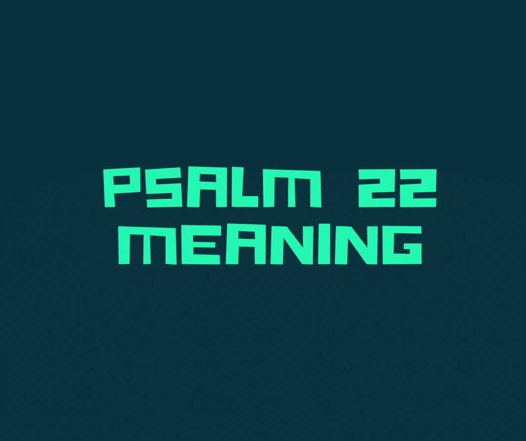 Psalm 22 The Message Verse By Verse