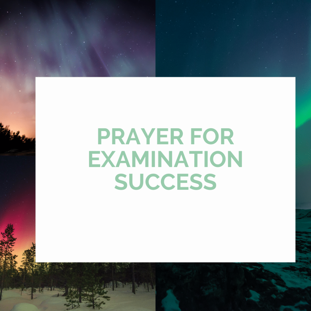 Prayer For Examination Success