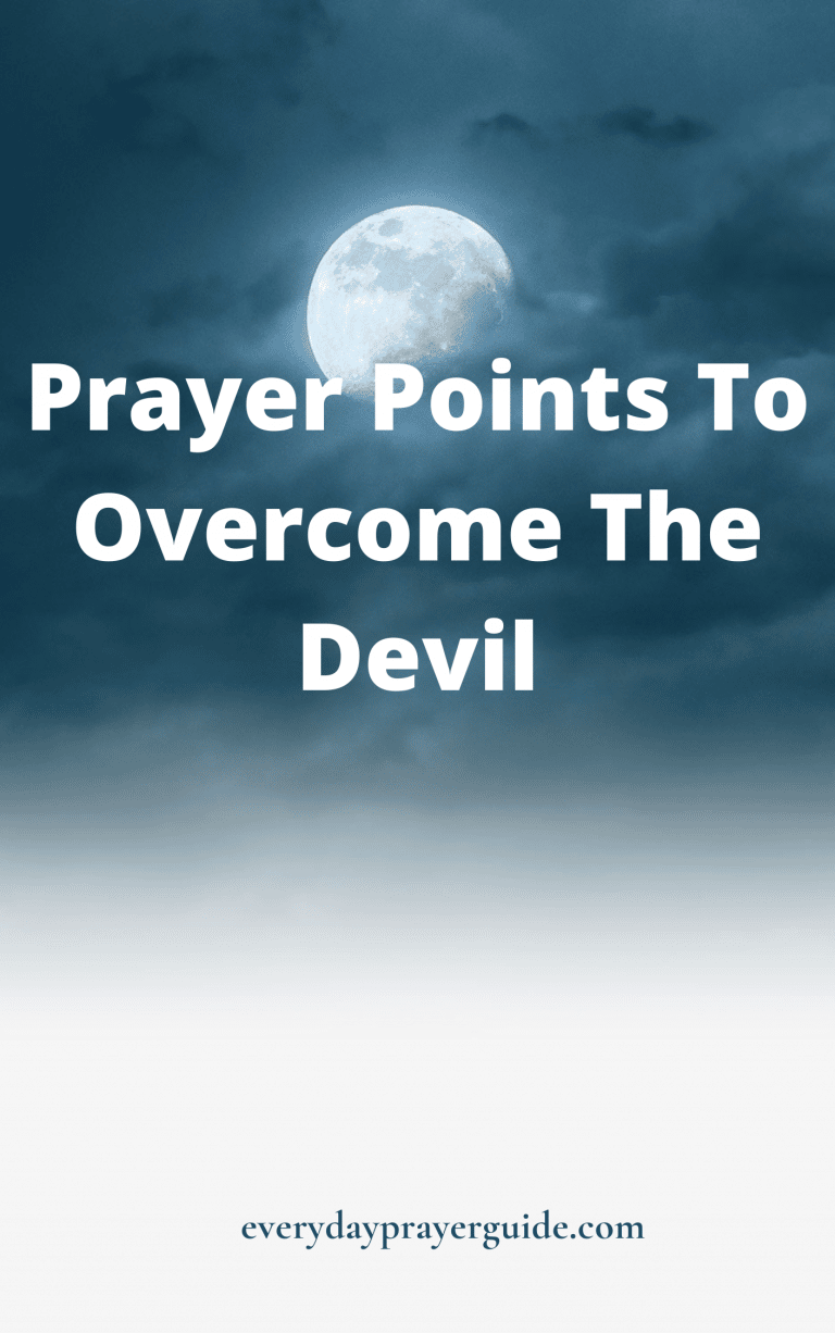 Prayer Points To Overcome The Devil