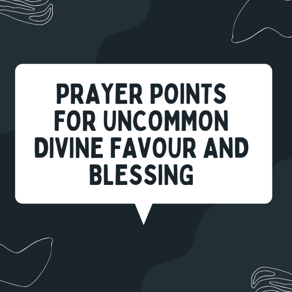 Prayer Points For Uncommon Divine Favour and Blessing