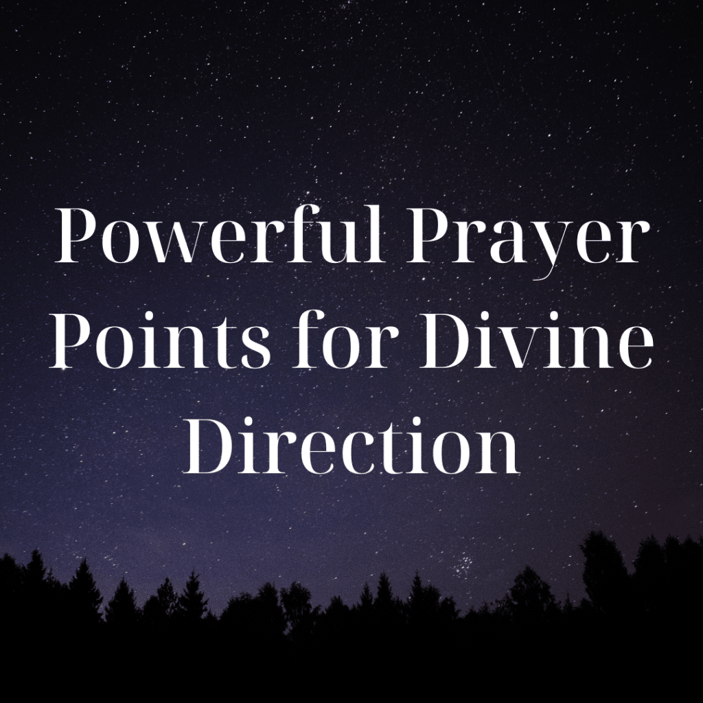 Powerful Prayer Points for Divine Direction