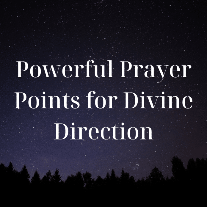 Powerful Prayer Points for Divine Direction