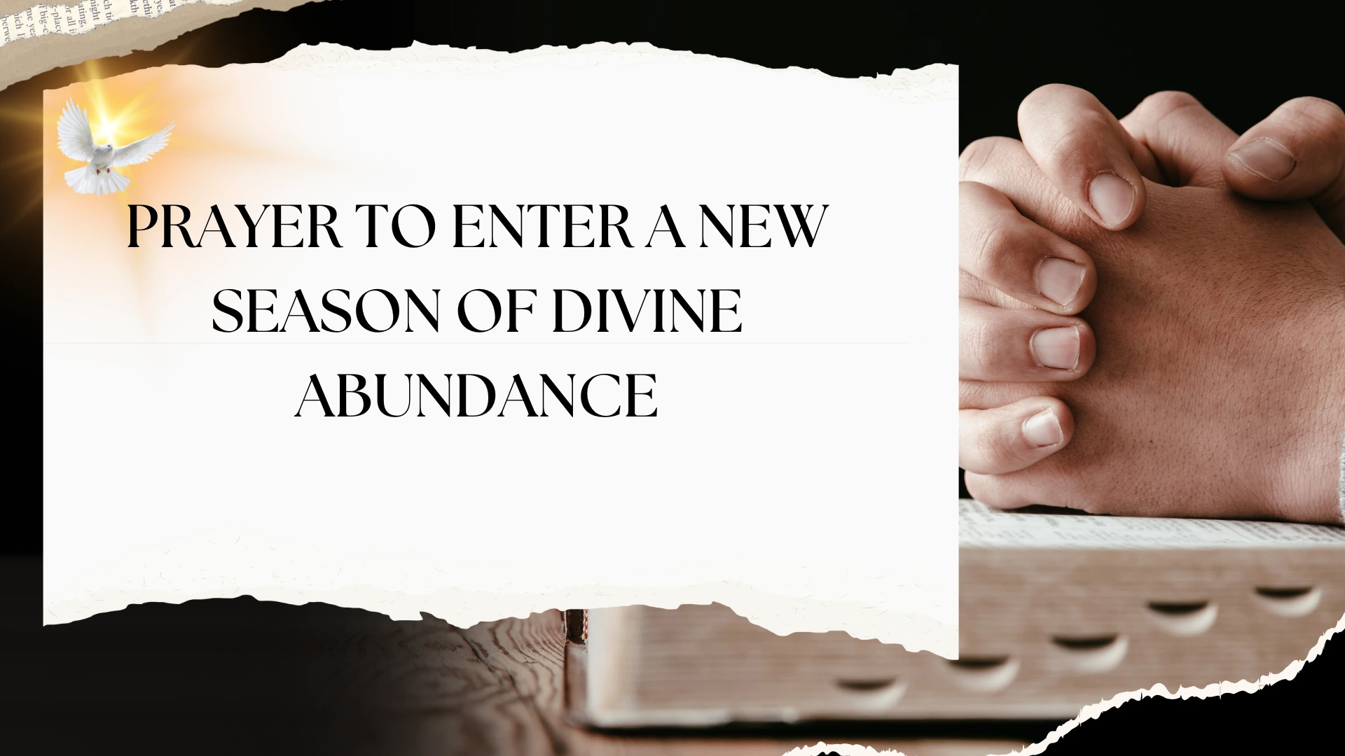 Prayer to Enter a New Season of Divine Abundance